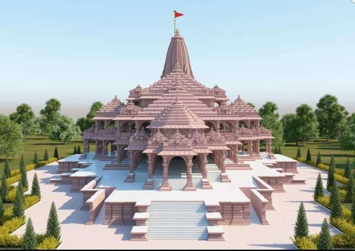 Ram Temple in Pink sandstone - AsianStoneCraftStudio