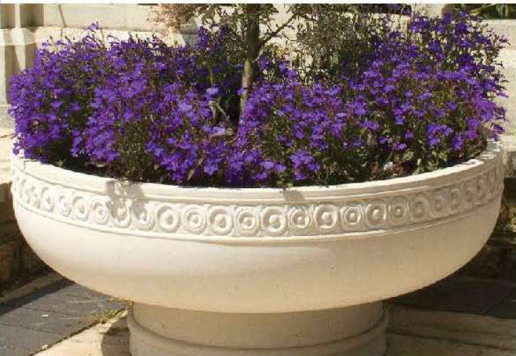 Roman Bowl Planter - AsianStoneCraftStudio